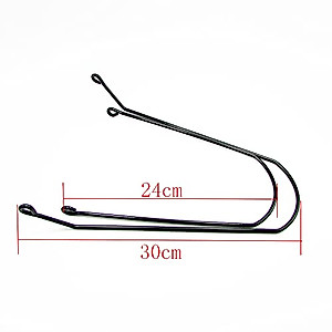 ZEWEZ Bike Fender, Bicycle Fender 20inch Bicycle Mudguard E-Bike Electric 20x4.0 tire Folding Bike Fender Iron Sturdy Durable Mud Guard Suit (Color : 1 Suit with Caliper)