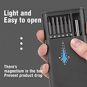 XOOL Precision Screwdriver Set Magnetic, 25 in 1 with 24 Piece Small Screwdriver Set, Mini Pocket Screwdriver kit Magnetic for Computer/Xbox/ PS3/ PS4/ Eyeglass/iphone/Camera/Nintendo/Drone/Watch
