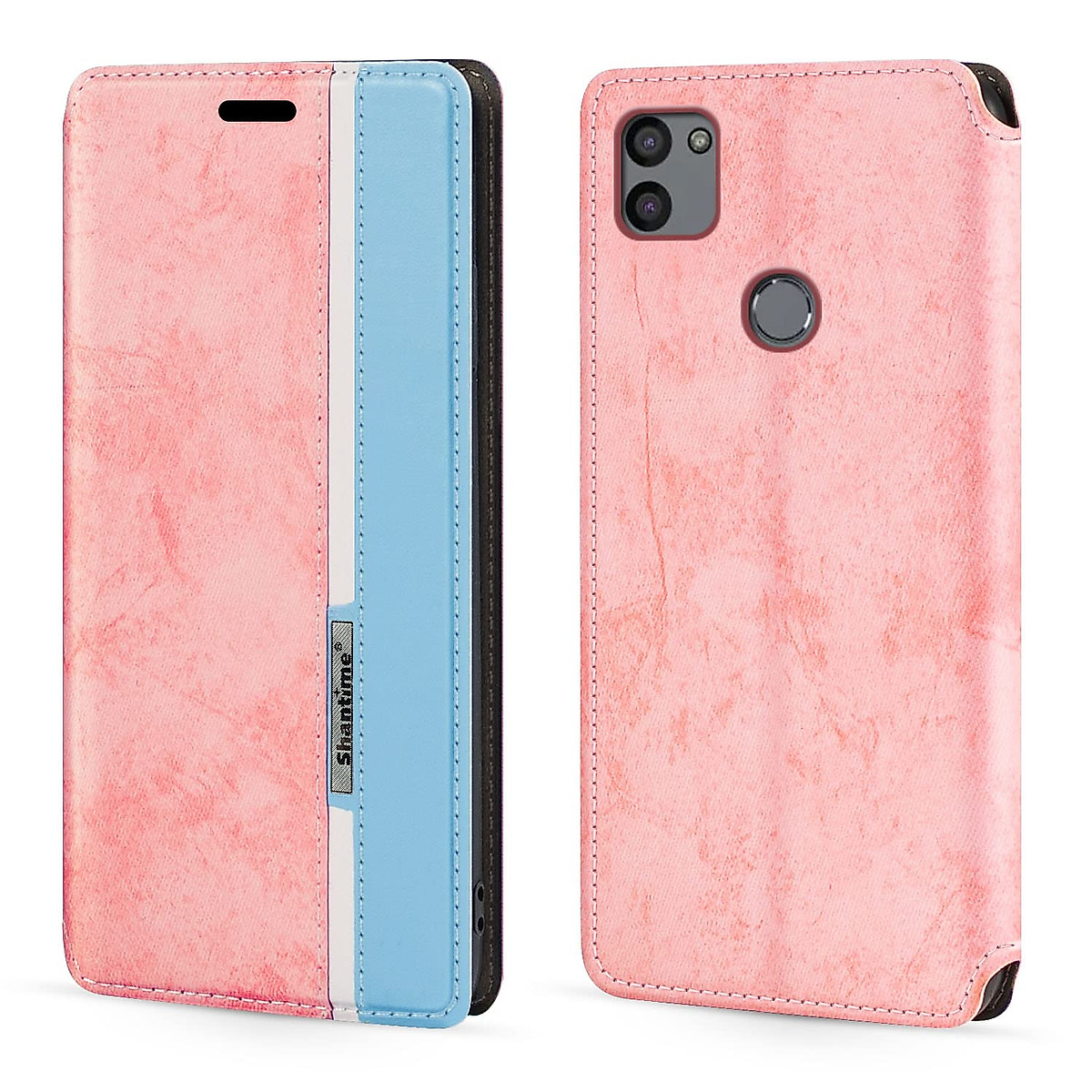 Shantime for Gigaset GS5 Lite Case, Fashion Multicolor Magnetic Closure Leather Flip Case Cover with Card Holder for Gigaset GS5 Lite (6.3”)