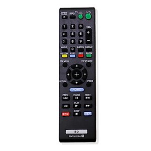 RMT-B119A Replace Remote Control fit for Sony BLU RAY Disc DVD Player BDP-S3100 BDP-BX110 BDP-BX310 BDP-BX39 BDP-BX510 BDP-BX59 BDP-XX510 BDP-BX59 BDP-S1100 BDP-S2100 BDP-S390 BDP-S390WM BDP-S5100