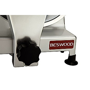 BESWOOD 10" Premium Chromium-plated Steel Blade Electric Deli Meat Cheese Food Slicer Commercial and for Home use 240W BESWOOD250