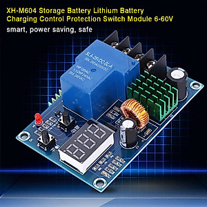 Oumefar XH-M604 Charger Protection Board DC 6-60V Battery Charging Control Module with Digital Display for Home Charger Solar Energy
