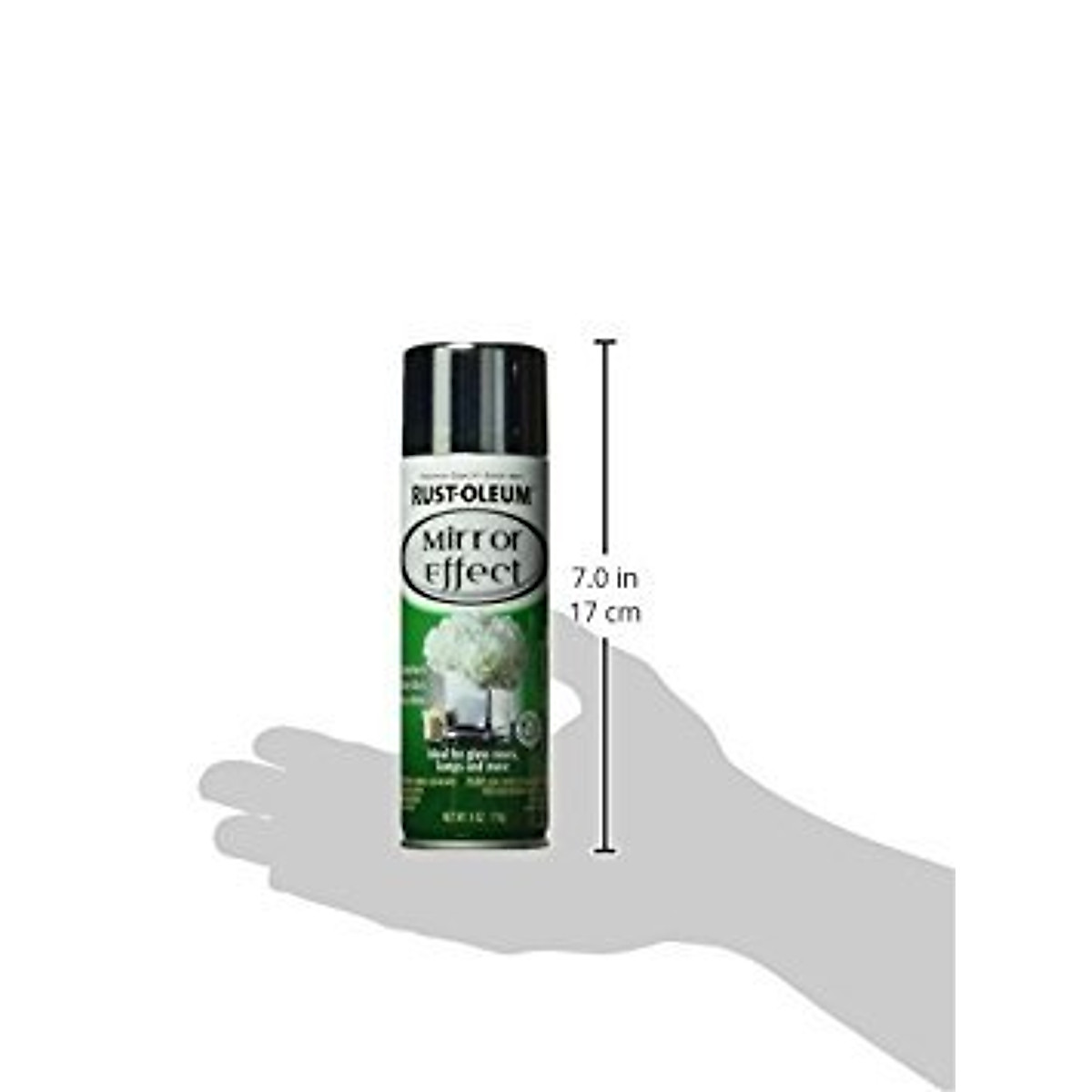 Rust-Oleum 267727 Specialty Mirror Spray, 6-Ounce, Silver