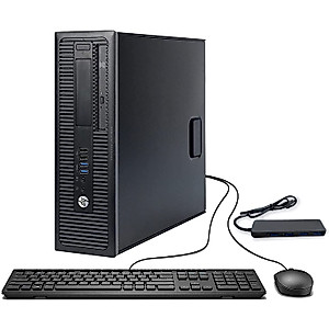 HP Desktop Computer PC Small Form Factor Intel Core i5-4th Gen, 16 GB RAM 512 GB SDD, Keyboard and Mouse, Wi-Fi Bluetooth,New 24 Monitor, 4 in 1 USB Hub, 16 GB Flash Drive Windows 10 Pro (Renewed)