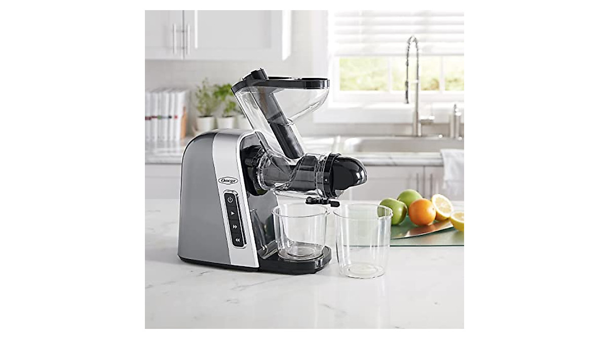 Omega MM400GY Cold Press Juicer - Max Nutrients, Low Noise & Easy Clean