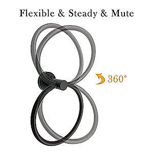 Towel Ring for Bathroom Matte Black Towel Ring Wall Mounted Hand Towel Rack Hangers Hand Towel Ring