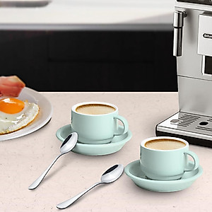 homEdge Stainless Steel Espresso Spoon, 5 Inches Mini Coffee Spoon for Demitasse Dessert Tea, Set of 12