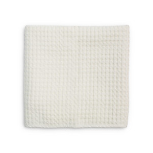 lulujo Soft Cotton Baby Blanket, Waffle Weave (Vanilla)