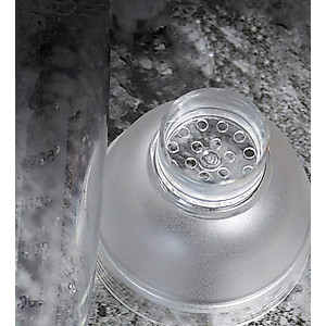 1PC 700CC/24oz Empty Professional Clear Plstic Resin Cocktail Shaker with Scale and Strainer Top Drink Wine Tea Mixer Shaker Cup Bottle for Bar Party Home Use