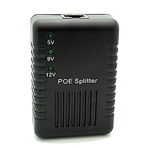 Amcrest Active PoE Splitter Adapter, IEEE 802.3af compliant, Up To 100 meters, 5V / 12V Output