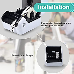 NineLeaf 40 Roll Compatible for Brother DK2210 DK-2210 (1.1 Inch x 100 Feet) Continuous Paper Label Direct Thermal Length Labels Compatible for Brother QL Label Printer