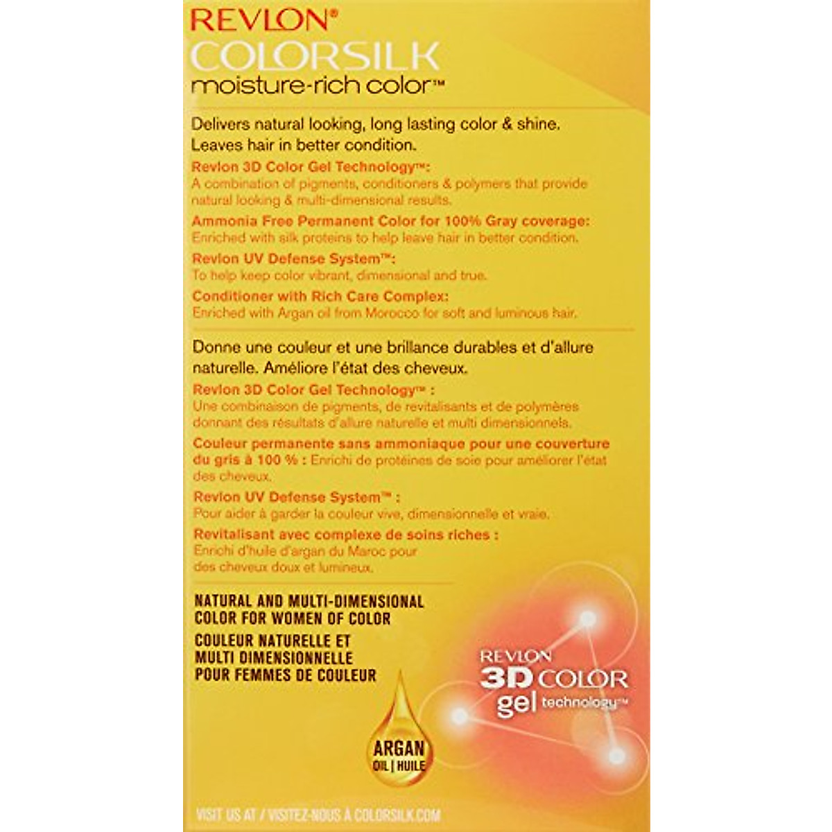 Revlon Colorsilk Moisture Rich Hair Color, Light Golden Blonde No. 100, 1 Count