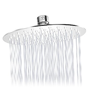 Welan Rain Shower Head Round 12 Inch Shower Heads High Pressure Angle Adjustable,304 Stainless Steel Waterfall Shower Heads Rainfall, Ultra-thin Pressure Boosting Large Showerheads