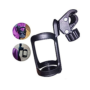 Jueshanzj Universal Baby Stroller Cup Holder for Walker Wheelchair Pushchair Trolleys Bike Black (Multipurpose) Suitable for Most Cup