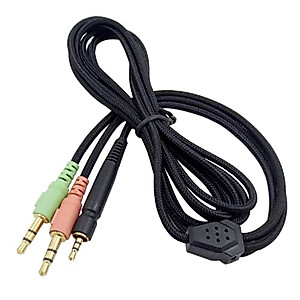 BUTIAO G4ME Cable Replacement Nylon Braided Audio Headphone Cord for Sennheiser G4ME ONE/Game Zero PC373D PC37X GSP350/ 500/600 Headphones (PC Cable)