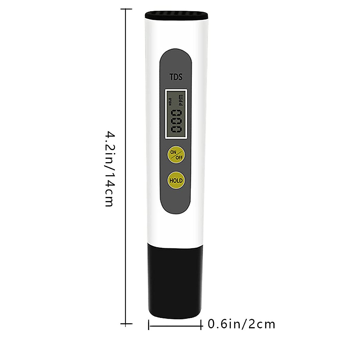 TDS Tester, Water Quality Meter LCD Pen with 0-9990 PPM Measurement Range Portable for The aquaculture Industry Hospitals, Swimming Pools, Household tap Water Quality Testing