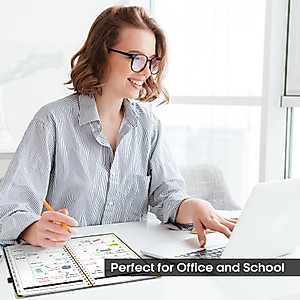 Monthly Planner 2024-2025, 2024 Calendar 21 Months Planner, APR 2024 - DEC 2025, 7.4" x 9.6", 2024 Planner Spiral Bound, Perfect for School & Office - BlackDark