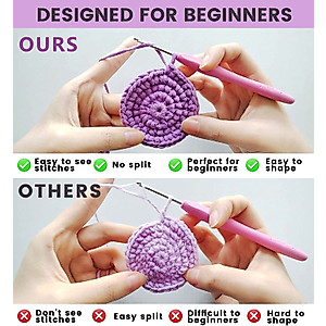 3x50g Beginners Navy Blue Yarn, 260 Yards Navy Blue Yarn for Crocheting Knitting, Easy-to-See Stitches, Worsted Medium #4, Chunky Thick Cotton Nylon Blend Yarn Yarn for Crocheting