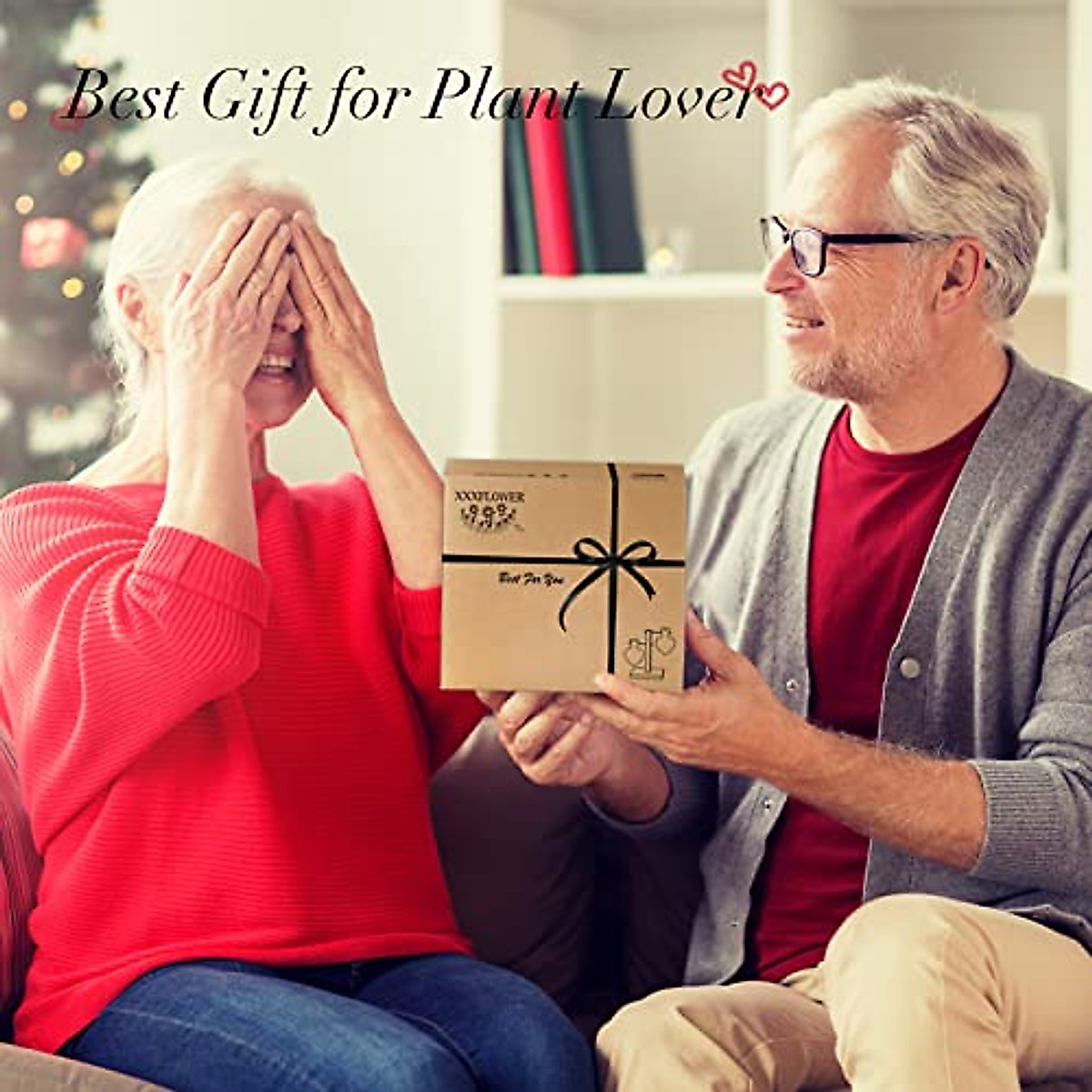 XXXFLOWER Plant Terrarium Wooden Stand, Hydroponic Planter Bulb Glass Metal Swivel Holder Retro Air Plants Water Plants for Home Office Decoration, Plant Lover Gifts - 2 Love Bulb Vase