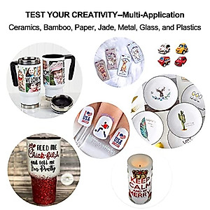 Waterslide Paper-20 sheet Inkjet Water Slide Paper,A4 Size clear waterslide paper for DIY Decals Gift Crafts Ceramics Candles and Custom Tumblers, waterslide decal paper (The packaging may be blue)