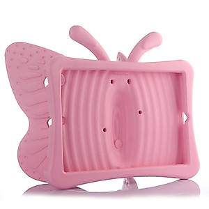 Ipad Mini Case,ER CHEN(TM) Kids Light Weight Cute Butterfly Design Shock Proof EVA Foam Series Case for Ipad Mini/Mini 2 / Mini 3 / Mini 4(Pink)
