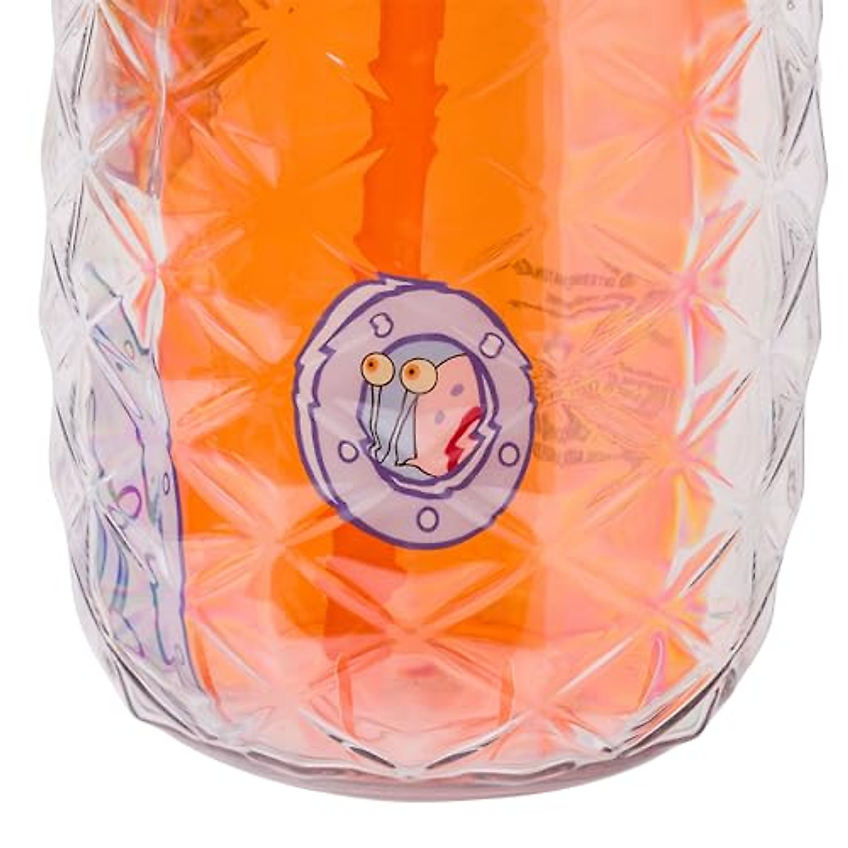 Silver Buffalo Spongebob Squarepants Gary Snail House in Bikini Bottom Pineapple Double Wall Tumbler, 16 Ounces