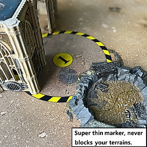 Jucoci Objective Point Markers 6PCS Set Objective Marker Compatible with WH40k Wargame (Miniature Not Included)