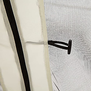 Outsunny 10' x 13' Universal Replacement Mesh Sidewall Netting for Patio Gazebos and Canopy Tents with Zippers, (Sidewall Only) Beige, Black