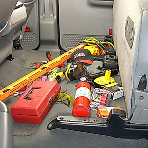 DU-HA Under Seat Storage Fits 03-16 Ford F-250 thru F-550 Super Duty Crew, Black, Part #20067