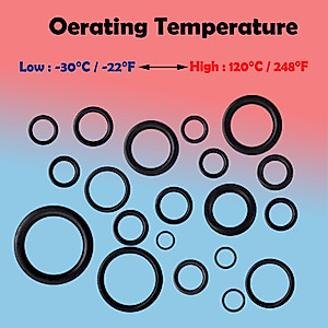 ZDBB 32 Size 1540 Pcs O Rings Assortment Kit Metric Nitrile Rubber Oring Set with 4 Pick for Automotive Faucet Pressure Washer Plumbing Air or Gas Repair OD 4mm-50mm