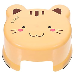 Cartoon Plastic Stool Stools Potty for Toddler ' Step Stools Potty Training Stool Step Stool Chair Stool for Girls Step Stool for Bathroom Stools for Classroom Yellow