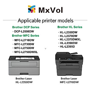 MxVol Compatible Drum Unit Replacement for Brother DR730 DR-730 DR 730 Up to 12,000 Pages use for HL-L2350DW DCP-L2550DW MFC-L2710DW MFC-L2750DW HL-L2395DW Printer (NO Toner) Black