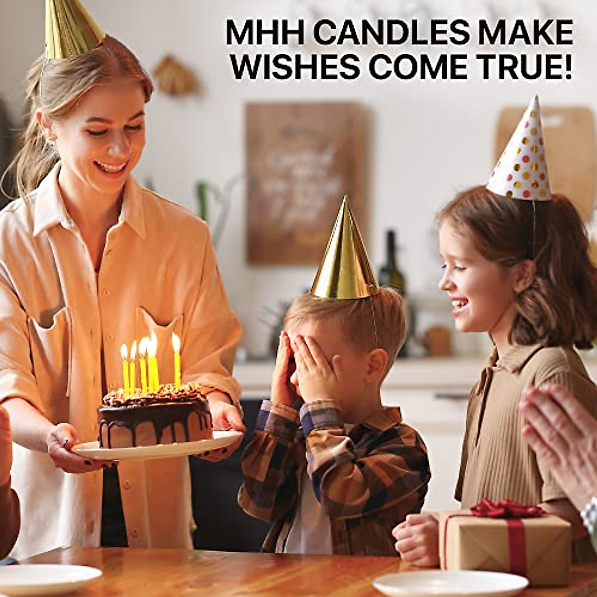 Natural Beeswax Candles - 7” 15 pcs Best Beeswax Candle - Pure Deep Yellow Bee Wax with Great Honey Scent and Cotton Wicks - Eco Friendly 100% Beeswax Candles for Decoration Home Birthday Cake 1104408