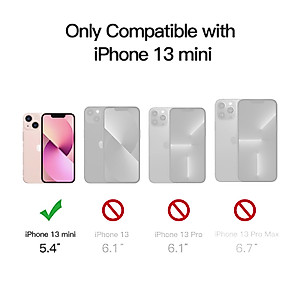 JETech Magnetic Case for iPhone 13 Mini 5.4-Inch Compatible with MagSafe, Translucent Matte Back Slim Shockproof Phone Cover (Chalk Pink)