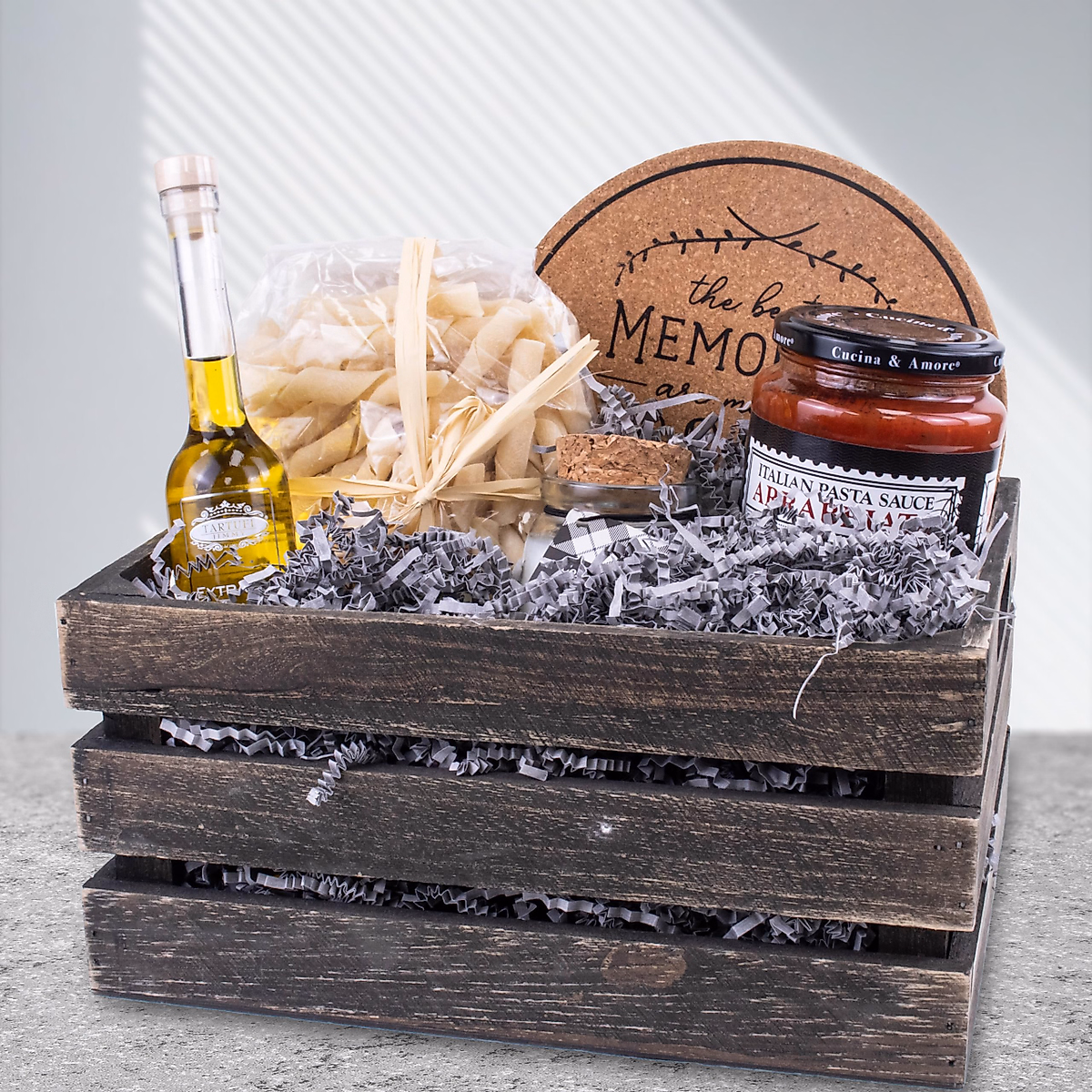 MagicWater Supply Crinkle Cut Paper Shred Filler (1 LB) for Gift Wrapping & Basket Filling - Slate Gray