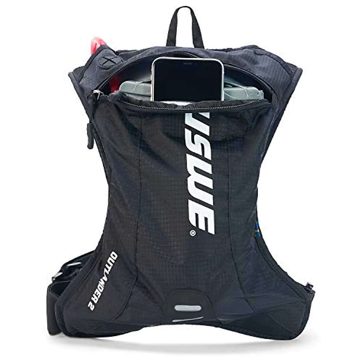 USWE Outlander Cycling Hydration Backpack, 2L, Multi (0.45kg, Adjustable Shoulder Strap, Stash Pocket, 2.0L Capacity)