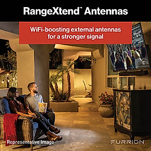 Furrion Aurora 55-Inch Sun 4K UHD LED Smart Outdoor TV - Weatherproof Outdoor Television with HDR10, Anti-Glare, 1,500-Nit LED Screen, Impact-Resistant Screen, External Antenna for Sunny Outdoor Areas