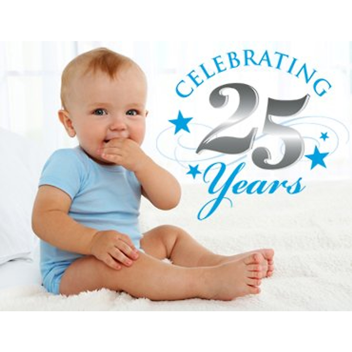 bambini Blank Terry Robe White