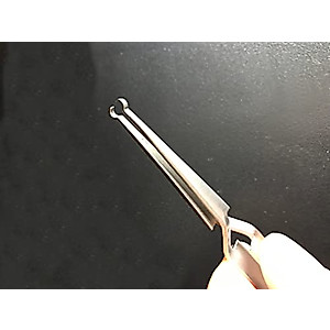 Lock Pinning Cross Locking Tweezers - Stainless Steel, for Locksmith Pinning & Rekeying Kit, Locksmith Tools, Metal Tweezers for Lock Pinning on a Pinning Mat for Locksmith