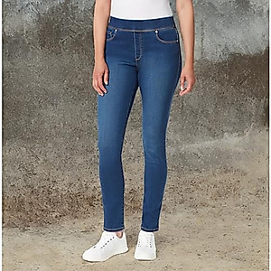 Gloria Vanderbilt womens Amanda Pull on High Rise Jeans, Vermont, 16 US