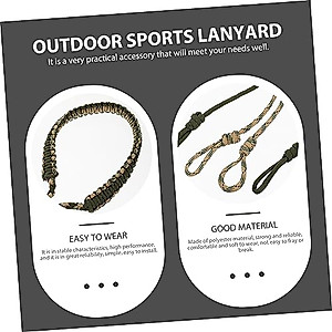 Abaodam 5pcs Collar Cellphone case Holder Whistles Wrist Braided Strap Whistle Hanging Rope Cell Phone Stand Holder Phone Holder Stand Wrist Key Holder Hanging Rope for Hiking Pala