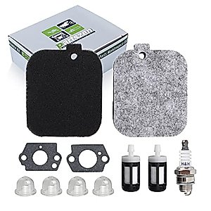 partszen 4229 120 1800 Air Filter for Stihl BG45 BG46 BG55 BG65 BG85 SH55 SH85 BR45C Blower with Fuel Filter Spark Plug Primer Bulb Tune Up Kit, 2 Pcs