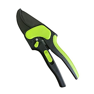 Garden Guru 2 in 1 Ratchet Pruning Shears for Weak Hands - Professional Ratcheting Garden Pruners Clippers - Ergonomic Shock Absorbing Grip - Makes Tough Cuts Easy - Great for Seniors