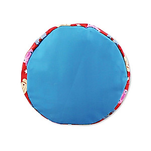 CoComelon Collapsible Nylon Basket Bucket Tote Bag (Red, One Size)