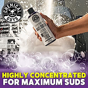 Chemical Guys CWS_1010 Maxi-Suds II Foaming Car Wash Soap (Works with Foam Cannons, Foam Guns or Bucket Washes) Safe for Cars, Trucks, Motorcycles, RVs & More, 128 fl. Oz (1 Gallon), Grape Scent