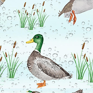 Mallard Duck Party Tablecloths One Lucky Duck Party Table Decorations Mallard Duck Theme 1st Birthday Decoration for Duck Hunting Birthday Party Decor Duck Hunter Baby Shower Supplies