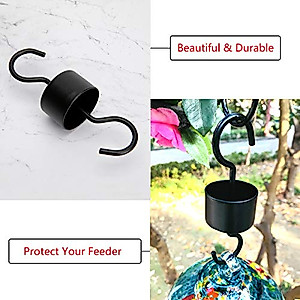 REZIPO 4 Pack Hummingbird Feeders Accessory Hooks, 2 Hooks with 2 Hummingbird Feeder Brushes