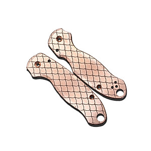 DRAGONSKIN Engraved Copper Scales for Spyderco para 3