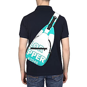 Custom Sling Bag Personalized Picture/Text Crossbody Sling Backpack, Shoulder Bag for Men Women Boy (Front+Side+Strap Design)