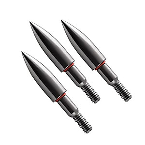Stainless Steel Archery Field Points 5/16 9/32 19/64 Archery Field Points 100/125/150/200 Grains Bullet Points Screw in Broadheads (1 Dozen 12 PCS) (19/64″, 100Grains)